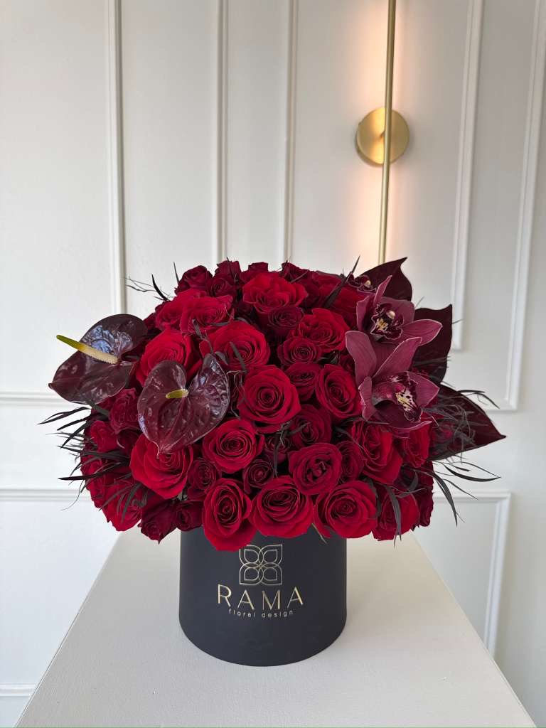 Luxury Flower Boxes Los Angeles | Rose Hat Box Delivery – Rama Floral ...